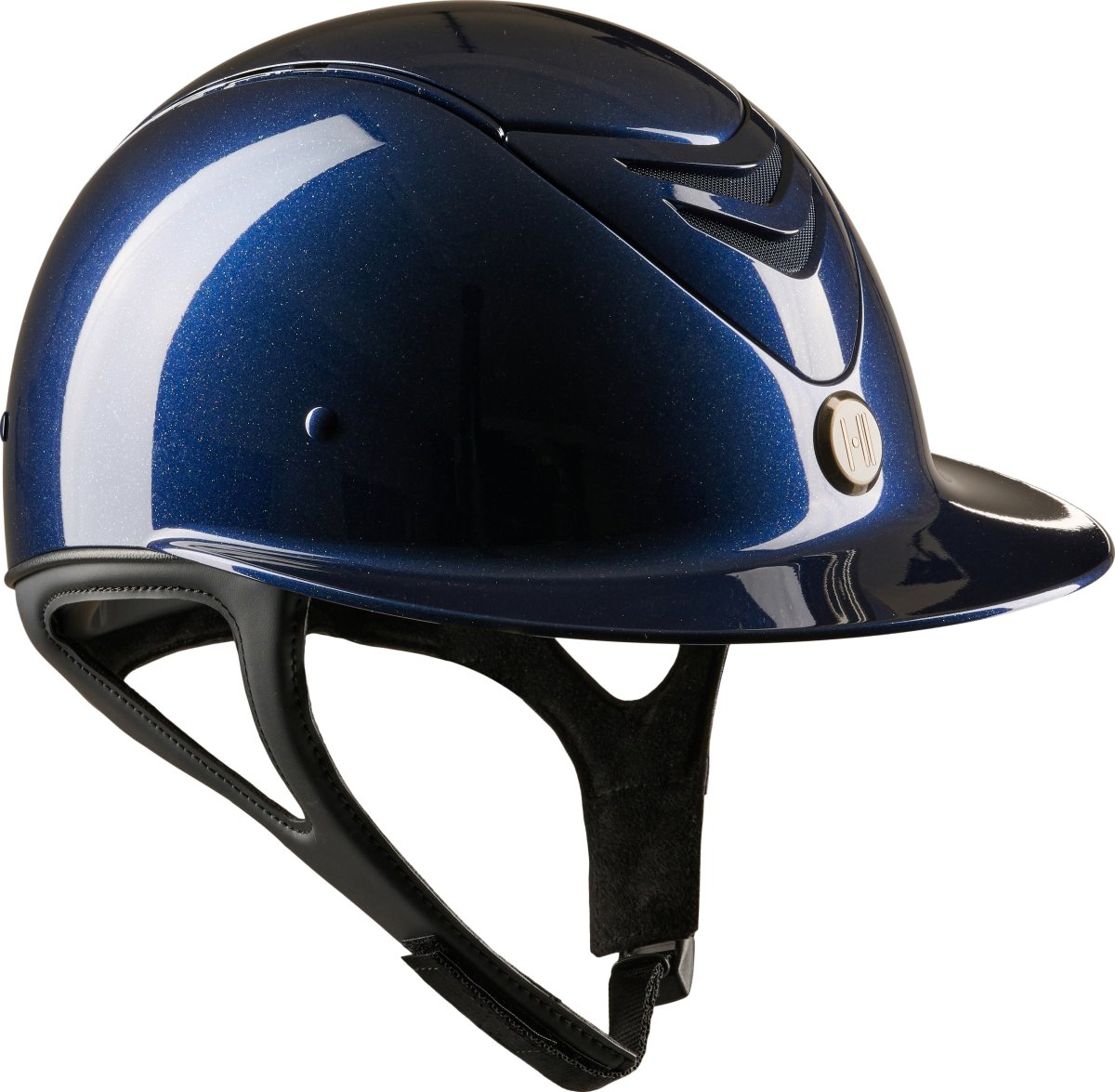 OneK Avance Glossy Shimmer Navy. Hjelm med Bred Skygge. VG1